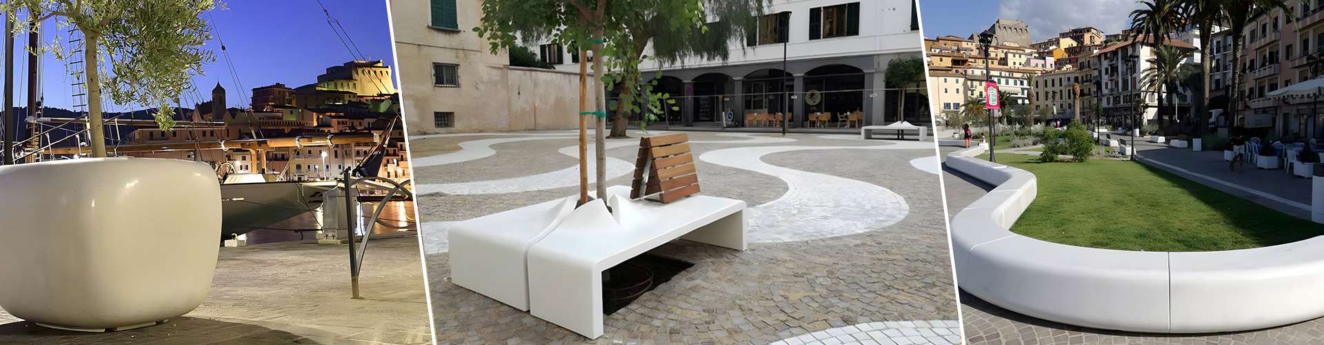 Découvrez notre collection de mobilier urbain en béton
